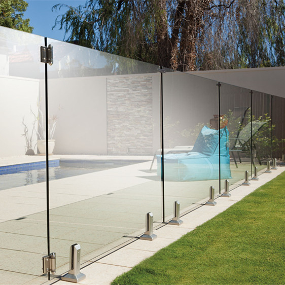 Australia standard tempered glass pool fence spigot glass railing ...